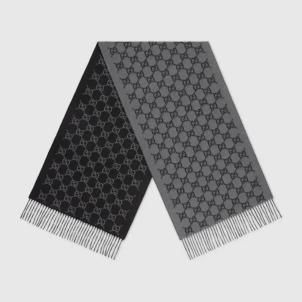 Gucci Gg Cashmere Scarf Cashmere