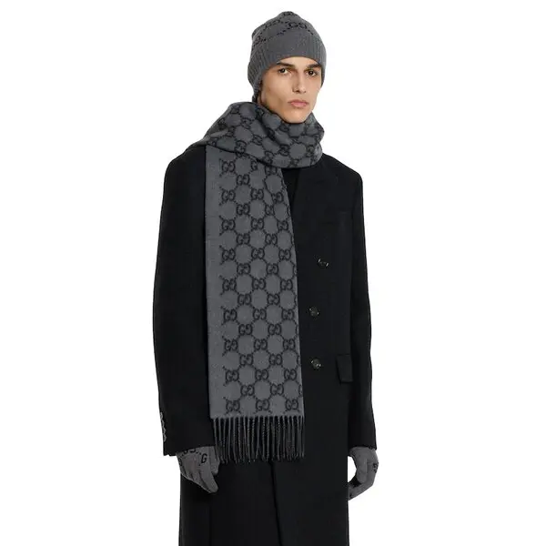Gucci Gg Cashmere Scarf Cashmere