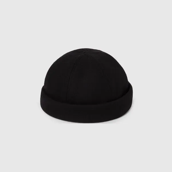 Gucci Wool Hat With Embroidery - Black