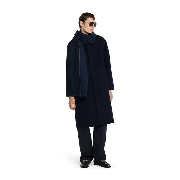 Gucci Gg Wool Jacquard Scarf - Blue