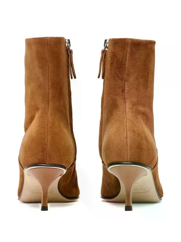 SCAROSSO Jamie Pointed-toe Boots - Brown