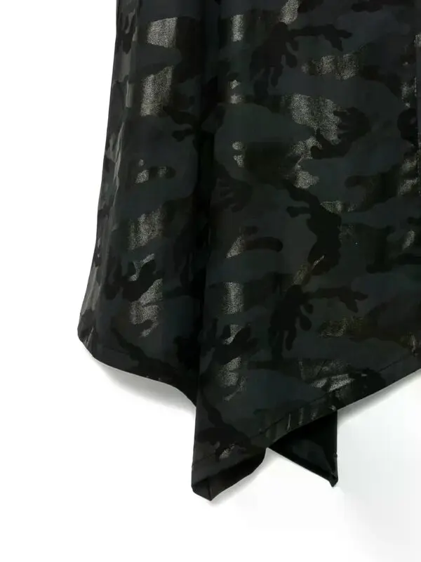 JUUN.J Asymmetric Camouflage Skirt