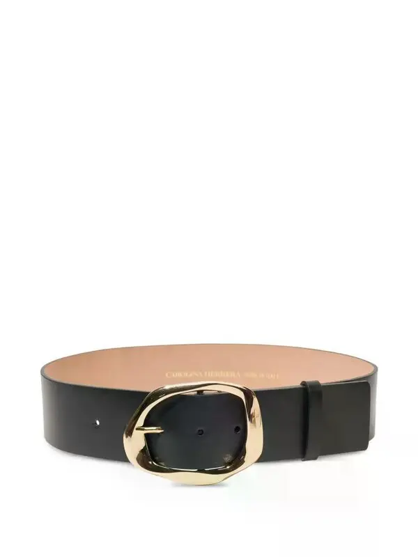 Carolina Herrera Leather Belt - Black