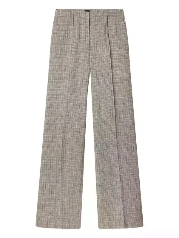 Paul Smith Plaid Wide Leg Trousers