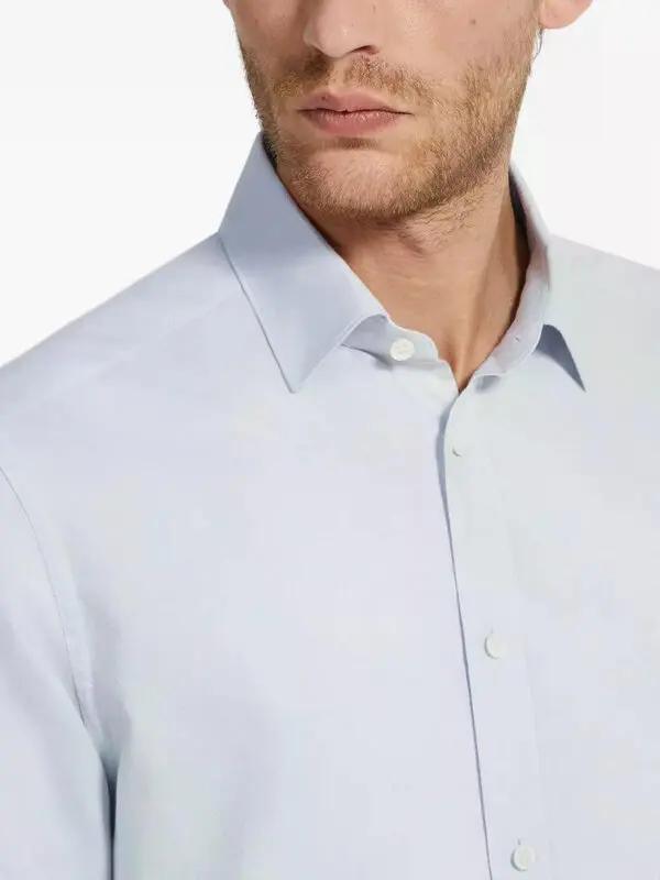 Zegna Button-fastening Shirt - Blue
