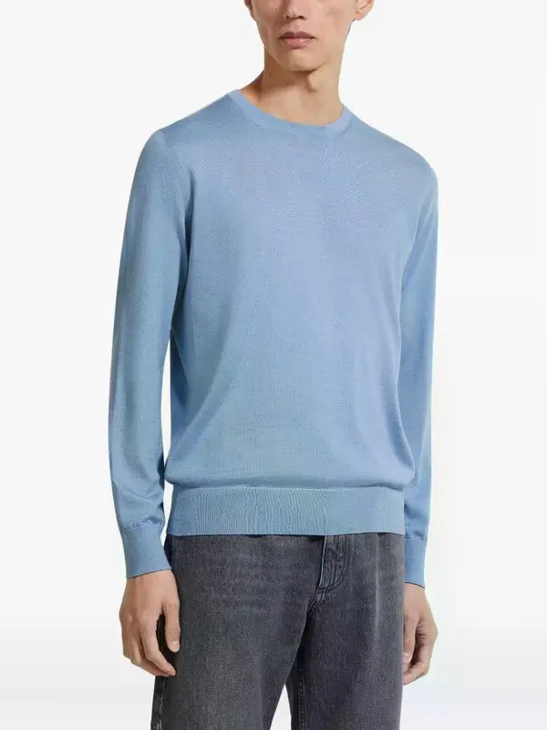 Zegna Crew-neck Sweater - Blue