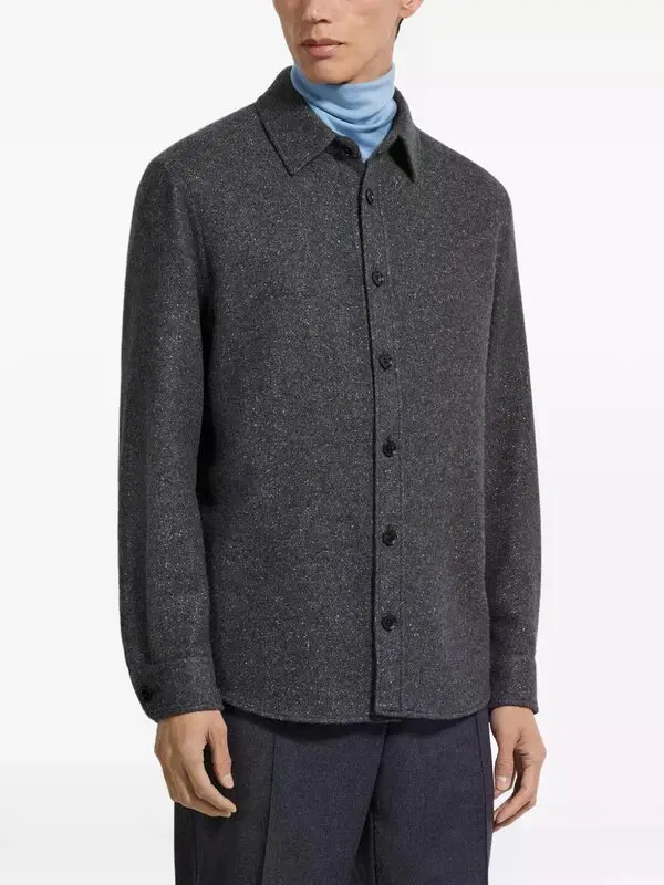Zegna Long-sleeves Collared Shirt