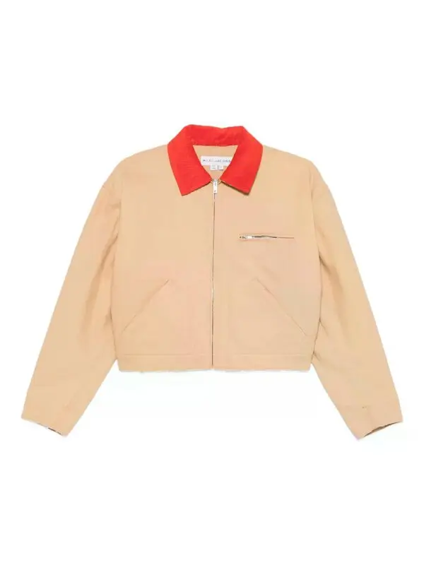 A.p.c. Zip-up Cropped Jacket - Neutrals