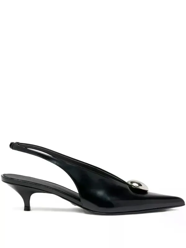 Proenza Schouler Leather Heeled Slingback Pumps