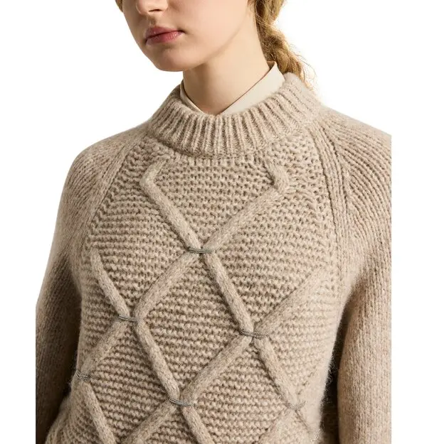 Peserico Three Quarter Sleeve Knitted Sweater