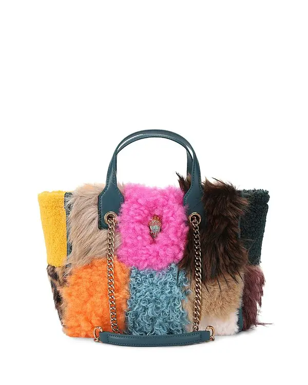 Kurt Geiger Hoxton Small Faux Fur Shopper Bag