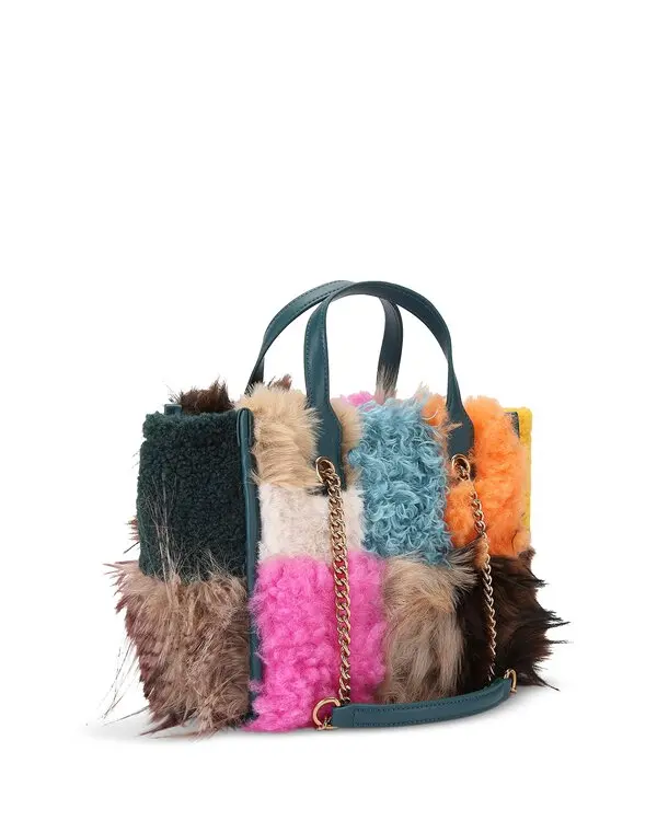 Kurt Geiger Hoxton Small Faux Fur Shopper Bag