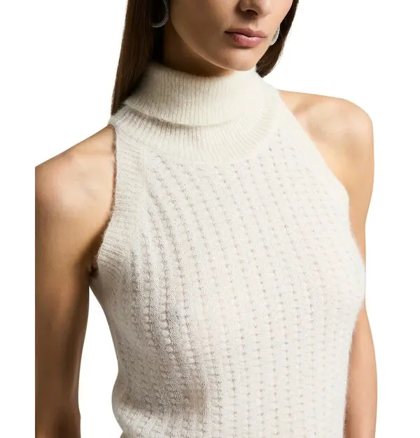Peserico Turtleneck Sleeveless Knit Sweater