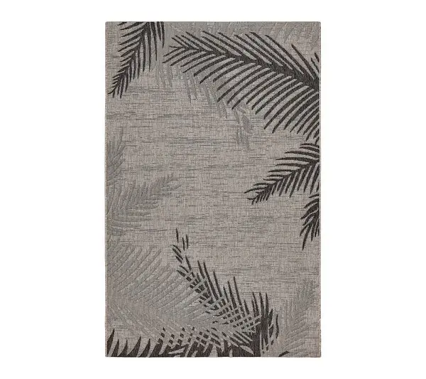 OX BAY TRADING CO. Ox Bay Tropical Floral Performance Outdoor Area Rug, 5' X 7 - One-color