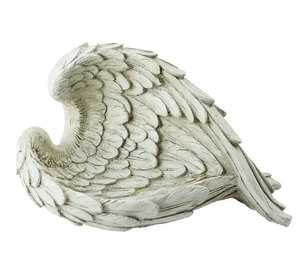 NORTHLIGHT 10.75' Weathered Angel Wings Outdoor Garden Statue - One-color