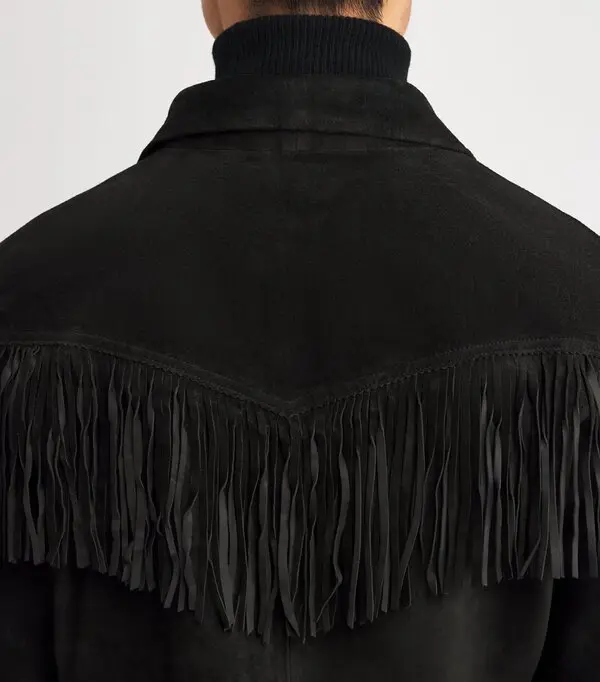 Polo Ralph Lauren Suede Fringed Jacket
