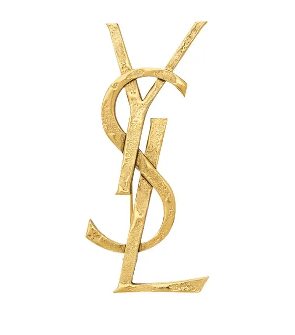 Saint Laurent Cassandre Brooch - Yellow