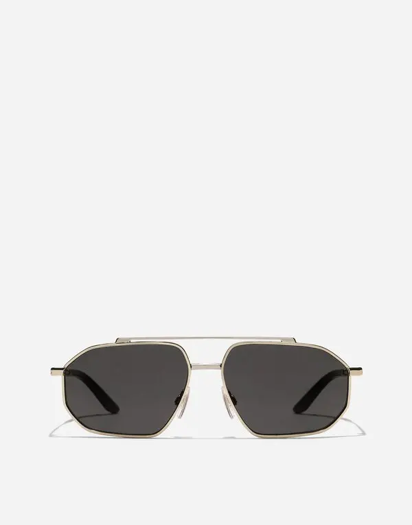 Dolce & Gabbana Metal Octagon Sunglasses - Gold