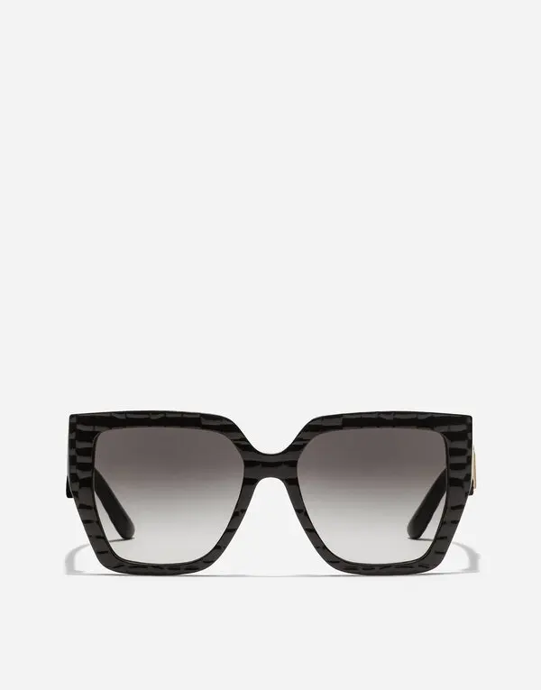Dolce & Gabbana Sunglasses Dg Crossed - Black Texture Cocco