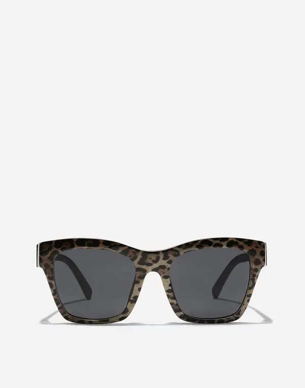 Dolce & Gabbana Leopard Print Sunglasses - Leo Brown On Black