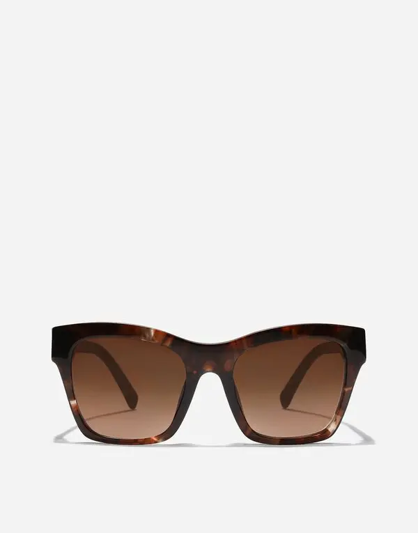 Dolce & Gabbana Dg Crossed Sunglasses - Dark Red Havana
