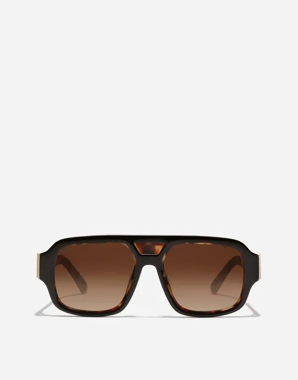 Dolce & Gabbana Costiera Sunglasses - Black On Red Havana