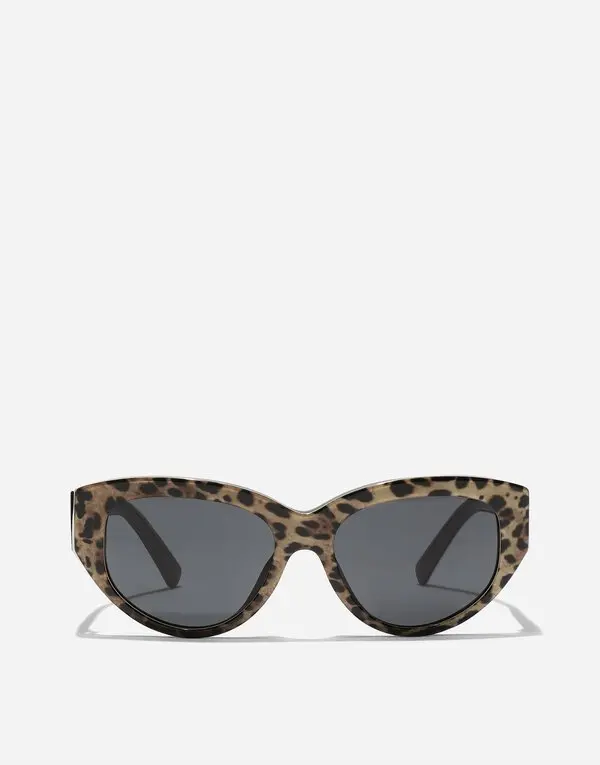Dolce & Gabbana Leopard Print Sunglasses - Leo Brown On Black