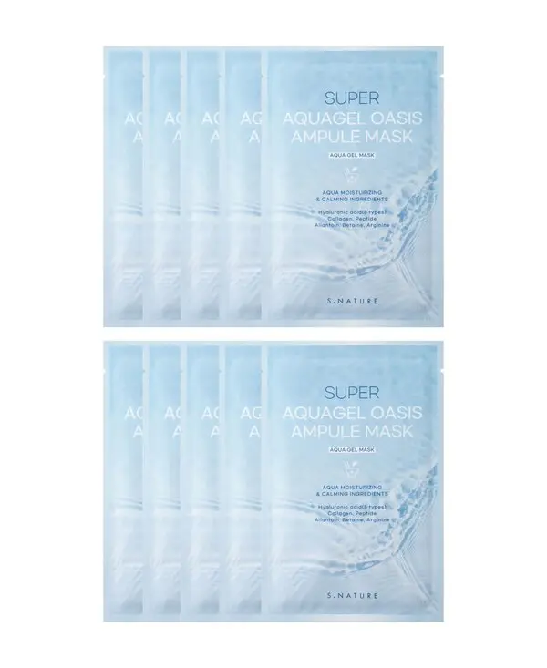 S. NATURE Super Aquagel Oasis Ampule Mask Set - No Color