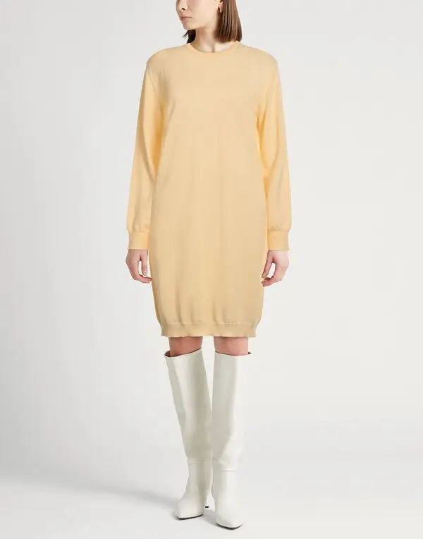 Fabiana Filippi Mini Virgin Wool Dress - Yellow