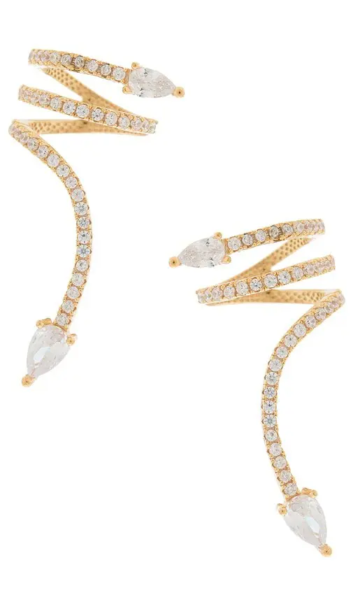 Maison Irem Snake Earring - Gold