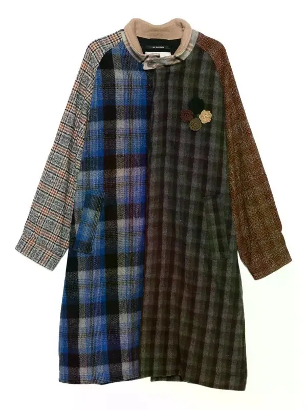 SONG FOR THE MUTE Patchwork-panelled Coat