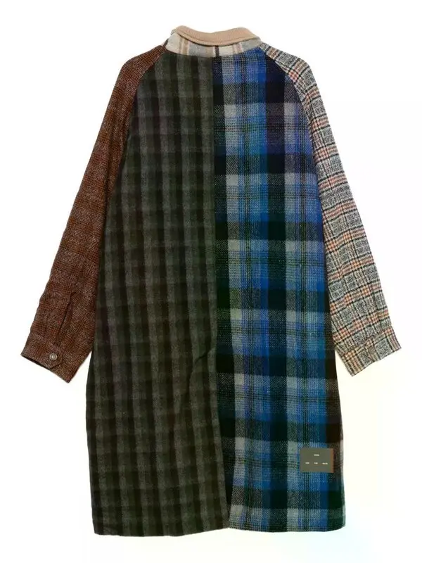SONG FOR THE MUTE Patchwork-panelled Coat