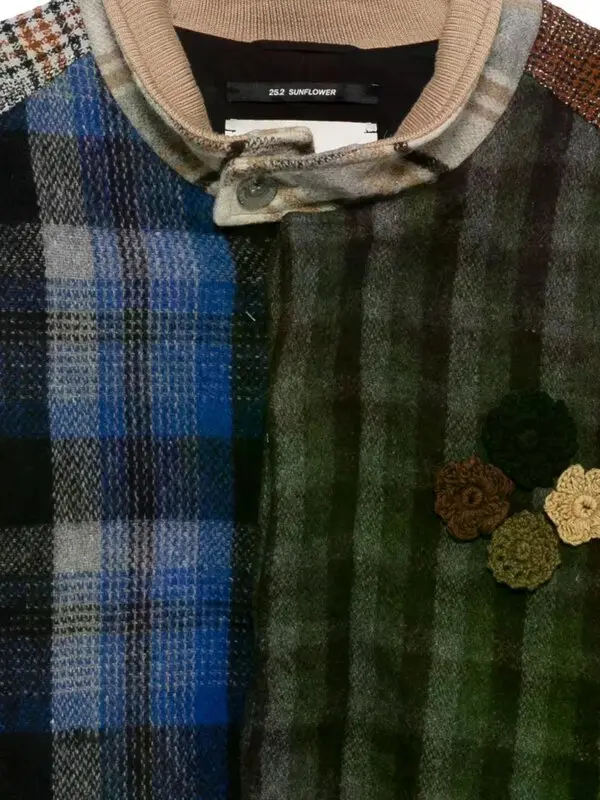 SONG FOR THE MUTE Patchwork-panelled Coat