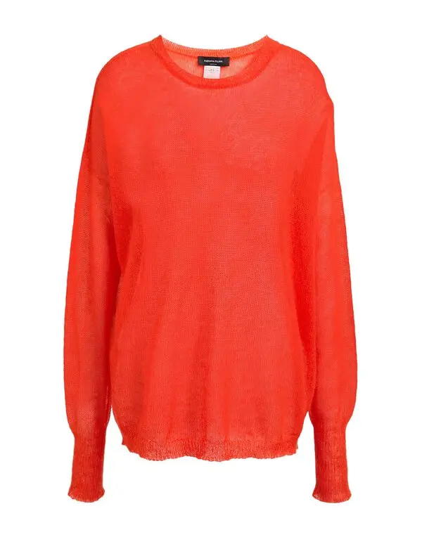 Fabiana Filippi Sweater In Mohair And Wool Blend - Red
