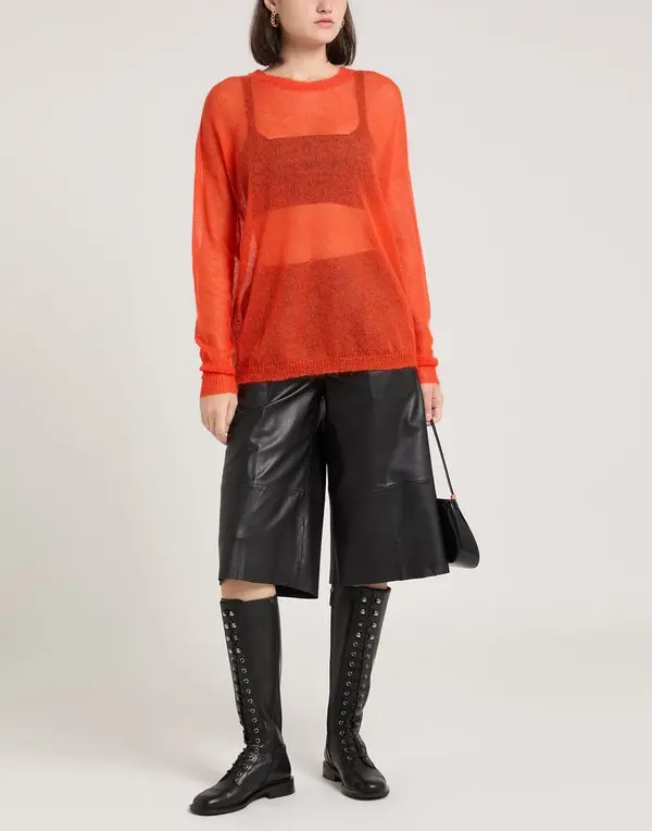 Fabiana Filippi Sweater In Mohair And Wool Blend - Red