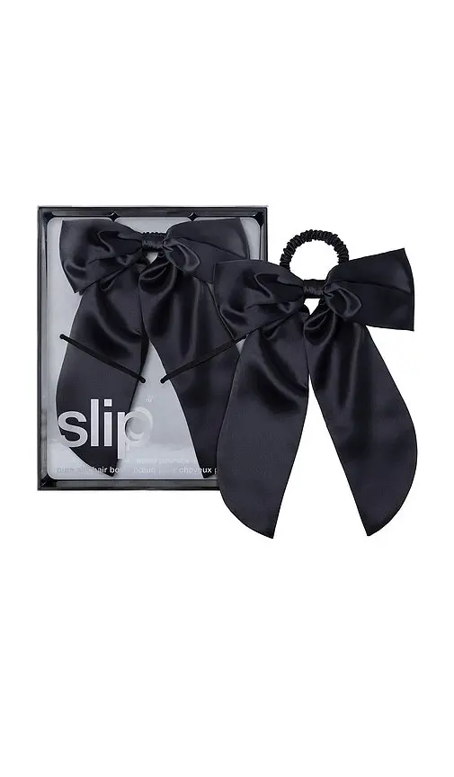 Slip Hair Bow - Black