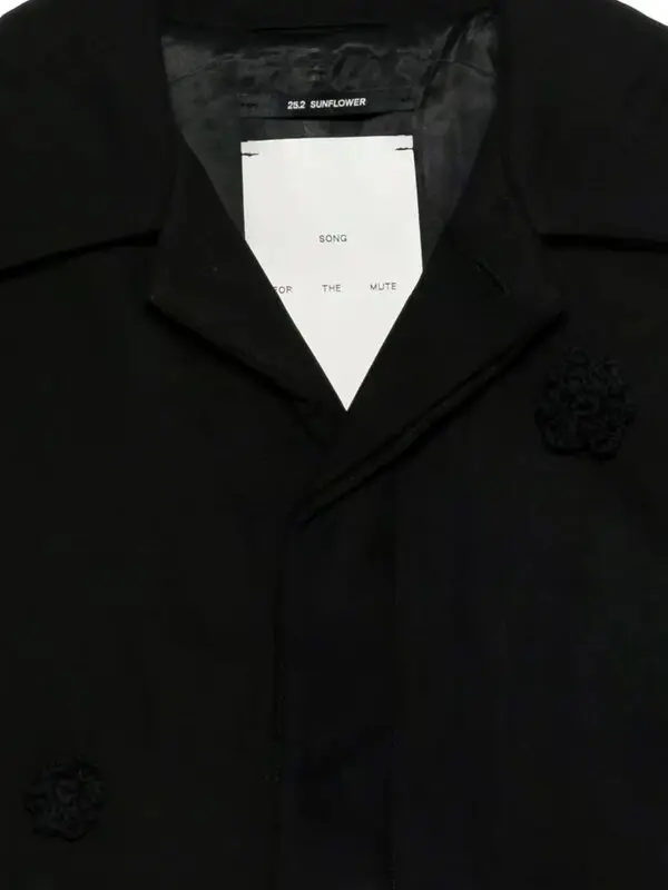 SONG FOR THE MUTE Single-breasted Coat With Notched Lapels