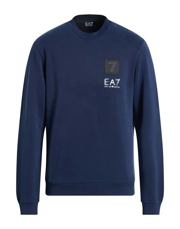 EA7 Crewneck Sweatshirt With Logo - Navy