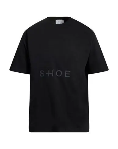 SHOE T-shirt Size Cotton, Polyester - Black