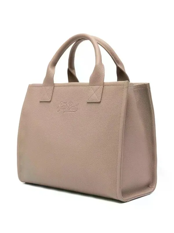 MC2 SAINT BARTH Leather Tote Bag - Neutrals