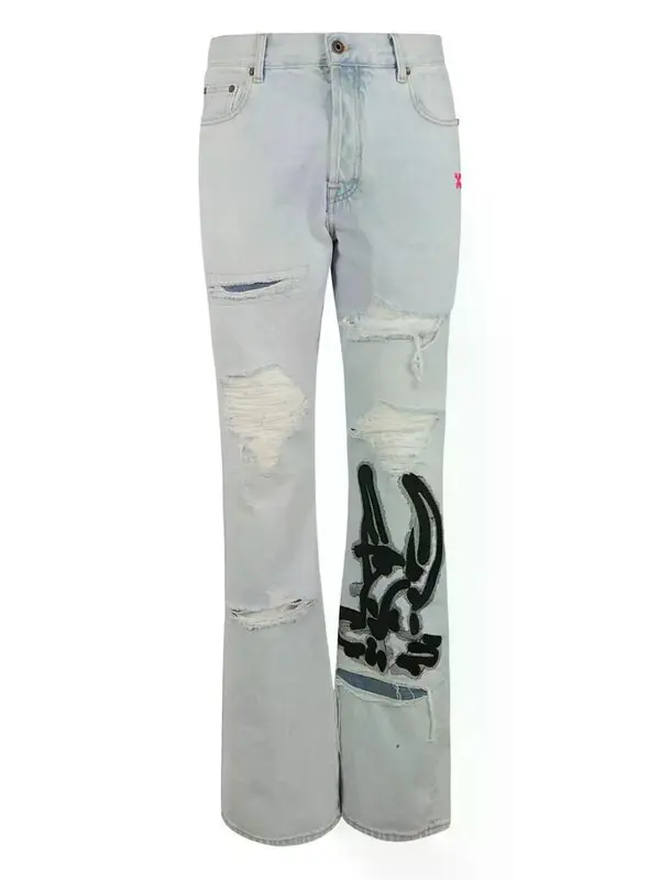 Off-White Bunny Print Jeans