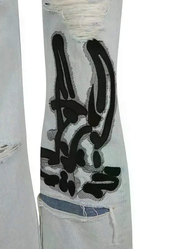 Off-White Bunny Print Jeans