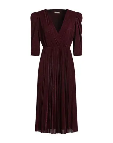 Liu Jo Pleated Metallic Midi Dress