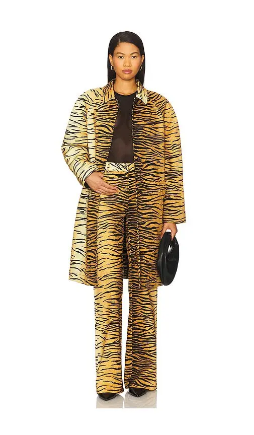 Moschino Tiger Stripes Long Jacket