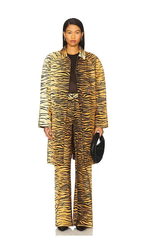 Moschino Tiger Stripes Long Jacket