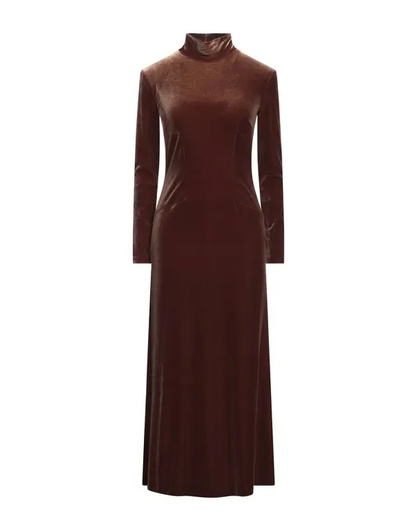 COMPAGNIA ITALIANA Flared Maxi Dress - Brown