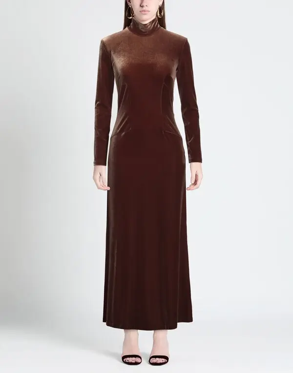 COMPAGNIA ITALIANA Flared Maxi Dress - Brown