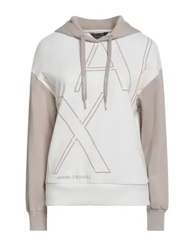 Armani Exchange Cotton-blend French Terry Sweatshirt - Beige