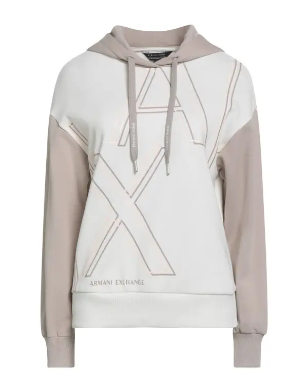 Armani Exchange Cotton-blend French Terry Sweatshirt - Beige