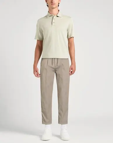 BERNA Tapered Twill Pants - Beige